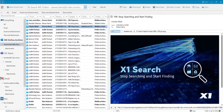 New X1 Search 9 Provides the Best Means to Search Your Microsoft 365 ...